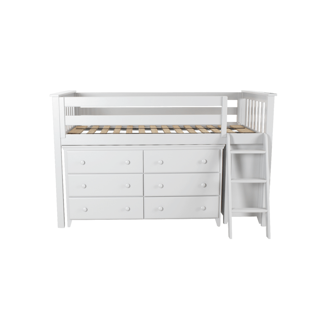 Jackpot Windsor All-In-One Loft Bed in White – Kids Furniture In Los ...