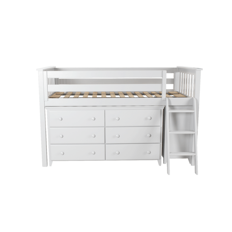 Jackpot Windsor All-In-One Loft Bed in White – Kids Furniture In Los ...